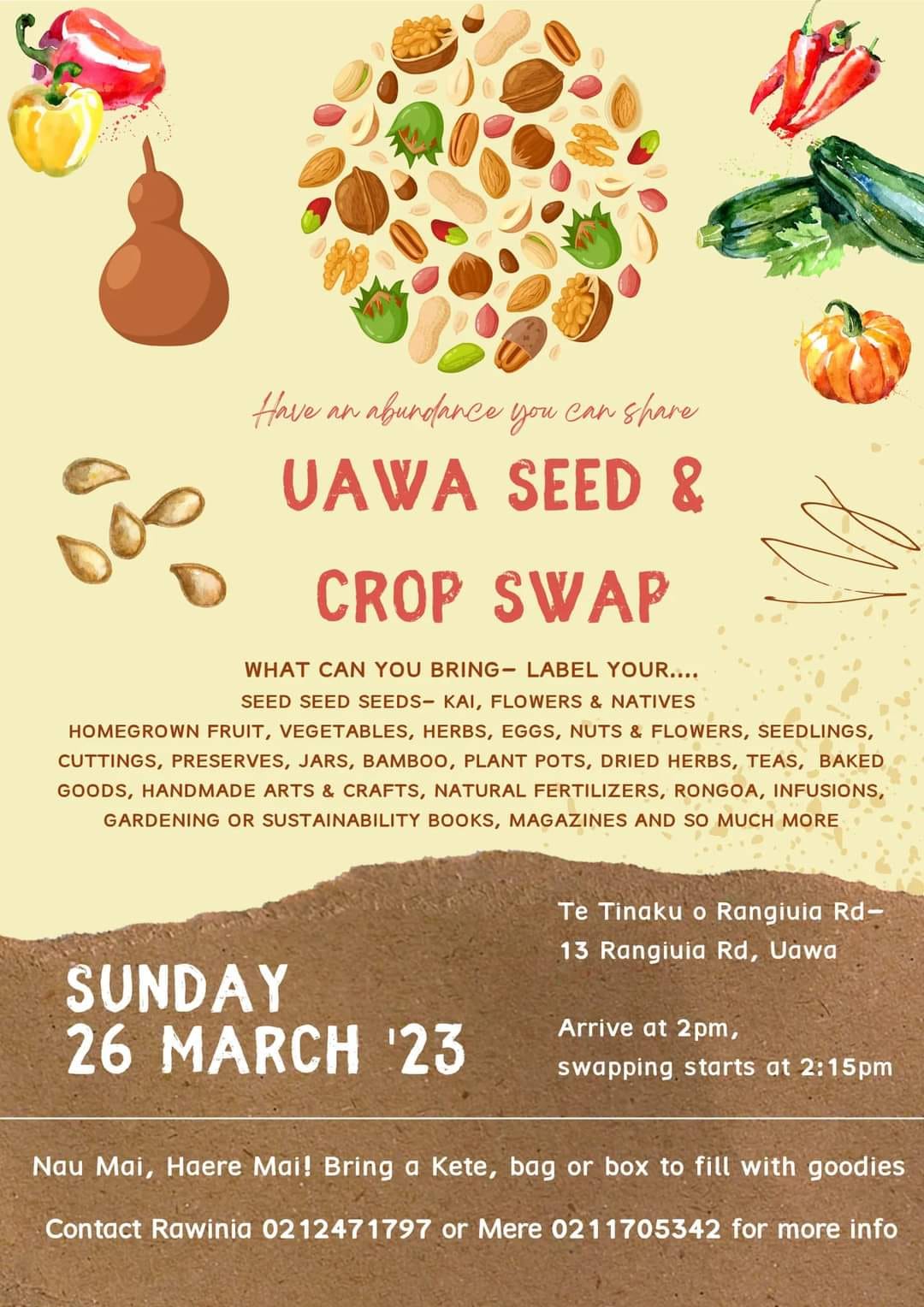 Toimata Foundation | Uawa Seed and Crop Swap